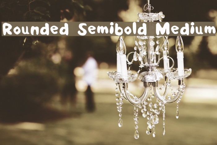 Rounded Semibold Medium Font - FFonts.net
