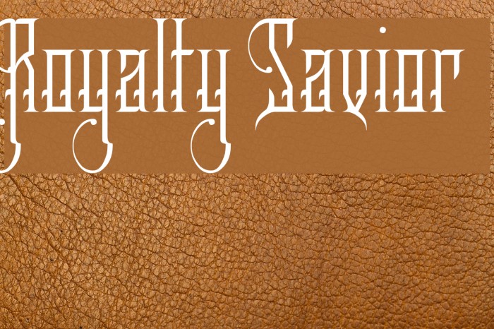 Royalty Savior Font - FFonts.net