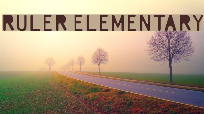 Ruler Elementary Font - FFonts.net