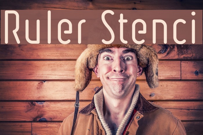 Ruler Stencil Font - FFonts.net
