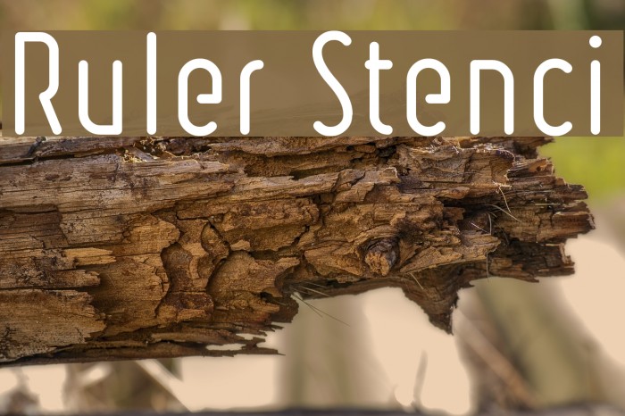 Ruler Stencil Font - FFonts.net