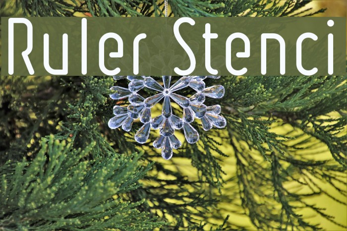 Ruler Stencil Font - FFonts.net