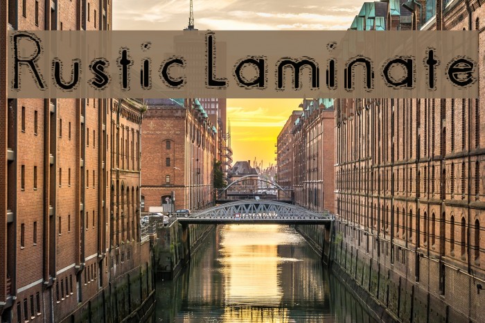 Rustic Laminate Font - FFonts.net