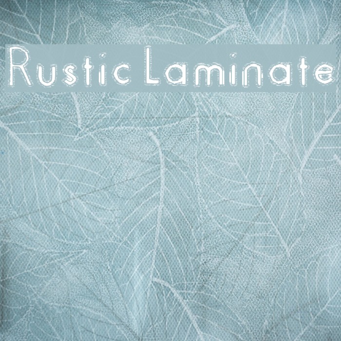 Rustic Laminate Font - FFonts.net