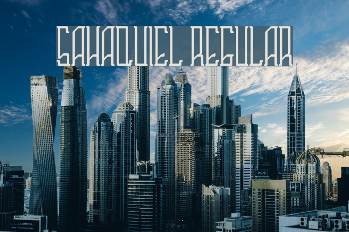 Sahaquiel Regular Font - FFonts.net