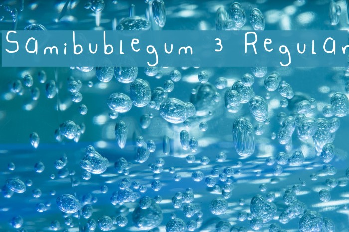 Sami_bublegum 3 Regular Font - FFonts.net