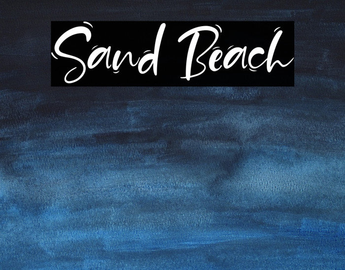 Sand Beach Font - FFonts.net
