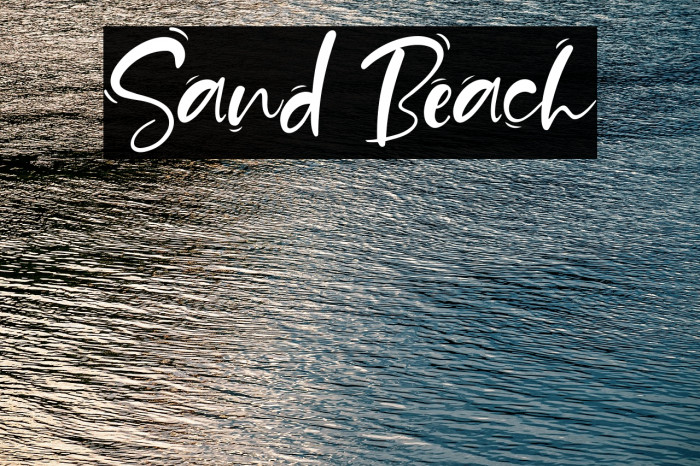 Sand Beach Font - FFonts.net