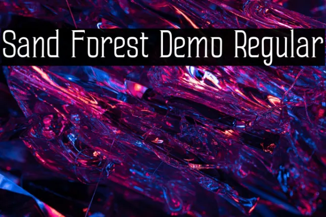 Sand Forest Demo Regular Font | Free Download (TTF/OTF) | FFonts.net