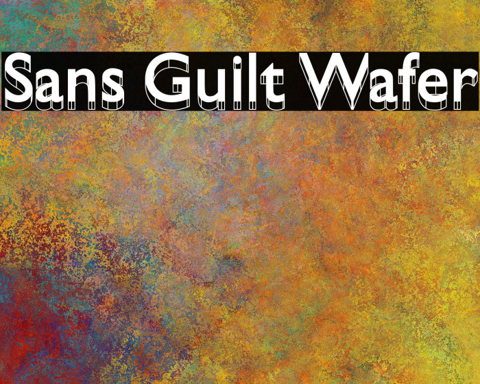 Sans Guilt Wafer Font - FFonts.net