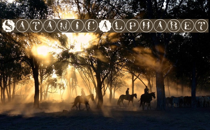 SatanicAlphabet Font - FFonts.net