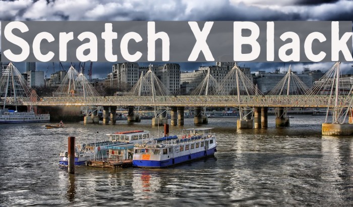 Scratch X Black Font - FFonts.net