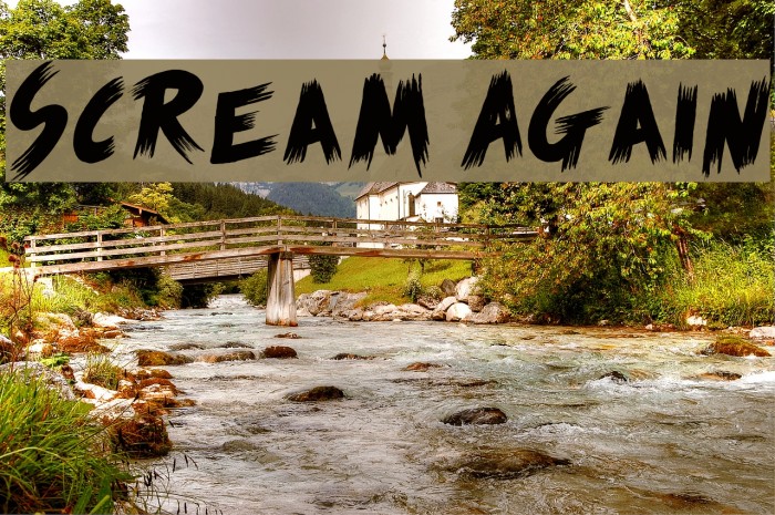 Scream Again Font - FFonts.net