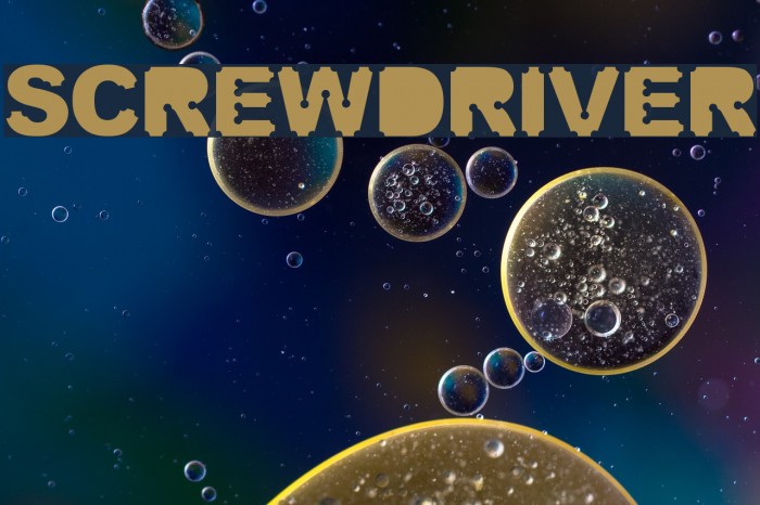 Screwdriver Font - FFonts.net