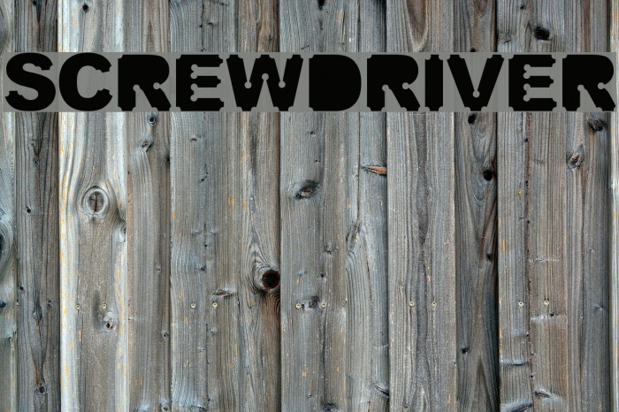 Screwdriver Font - FFonts.net