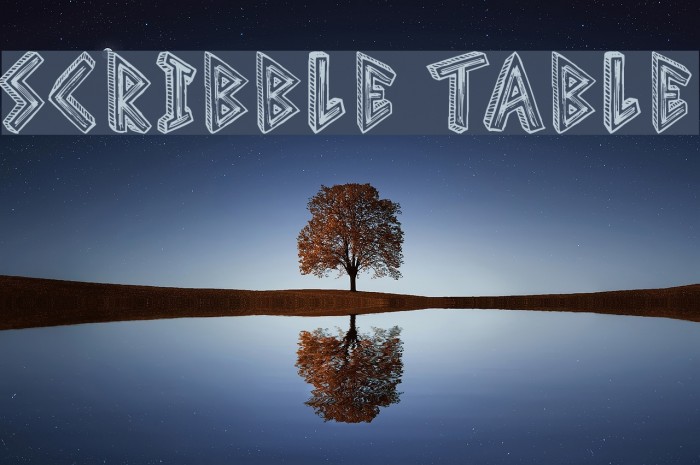 Scribble Table Font - FFonts.net