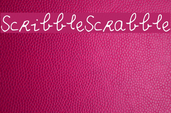 Scribble_Scrabble Font - FFonts.net