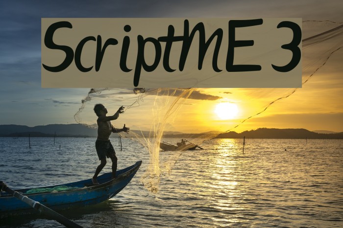 ScriptME 3 Font - FFonts.net