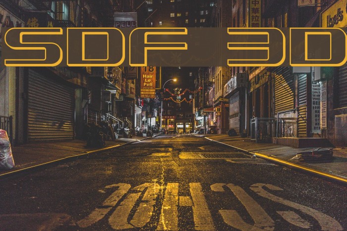 SDF 3D Font - FFonts.net