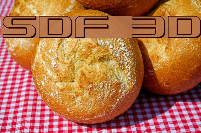 SDF 3D Font - FFonts.net