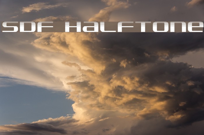 SDF Halftone Font - FFonts.net