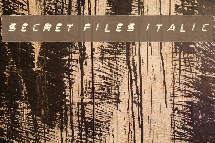 Secret Files Italic Font - FFonts.net