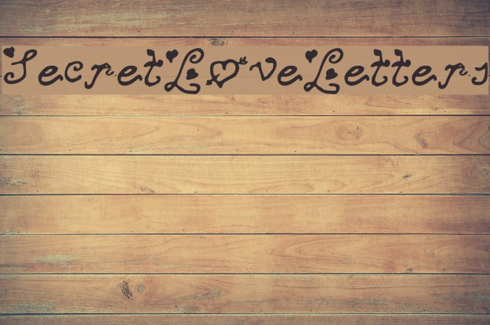 SecretLoveLetters Font - FFonts.net