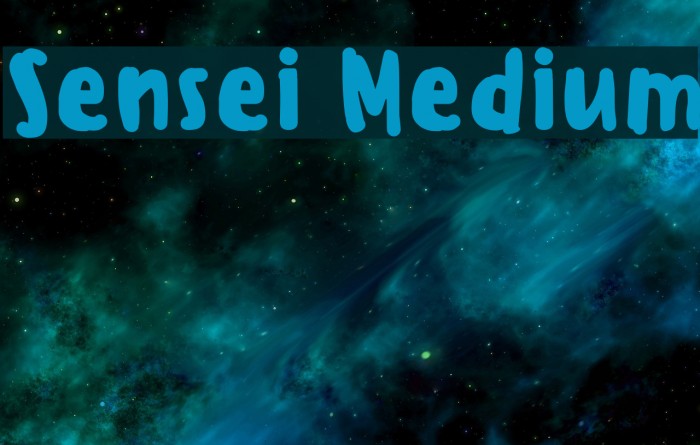 Sensei Medium Font - FFonts.net