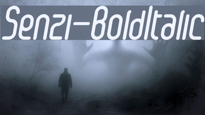 Senzi-BoldItalic Font - FFonts.net