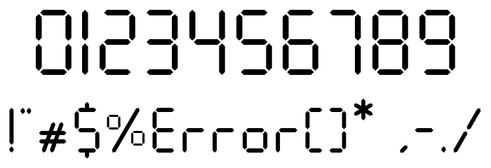Seven Segment Font - FFonts.net
