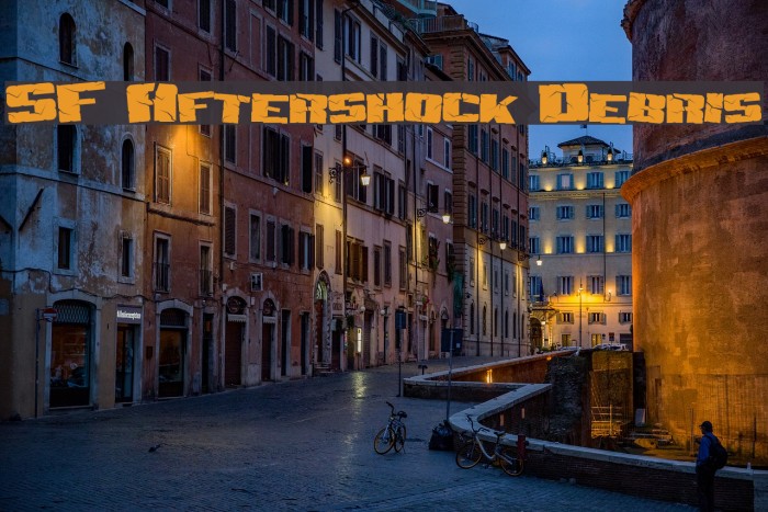 SF Aftershock Debris Font - FFonts.net
