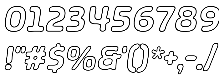 SHA Outline Italic Font - FFonts.net