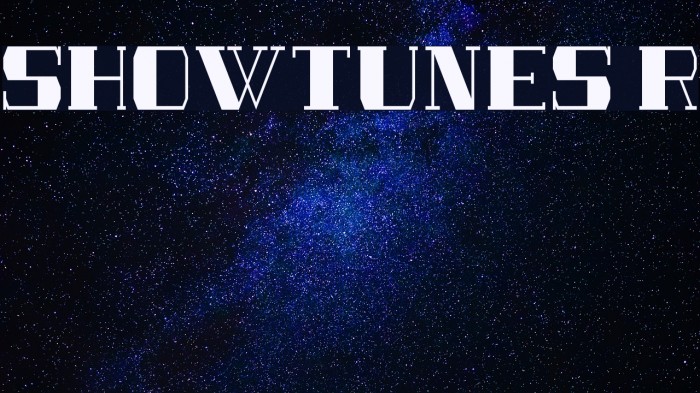 SHOWTUNES Regular Font - FFonts.net