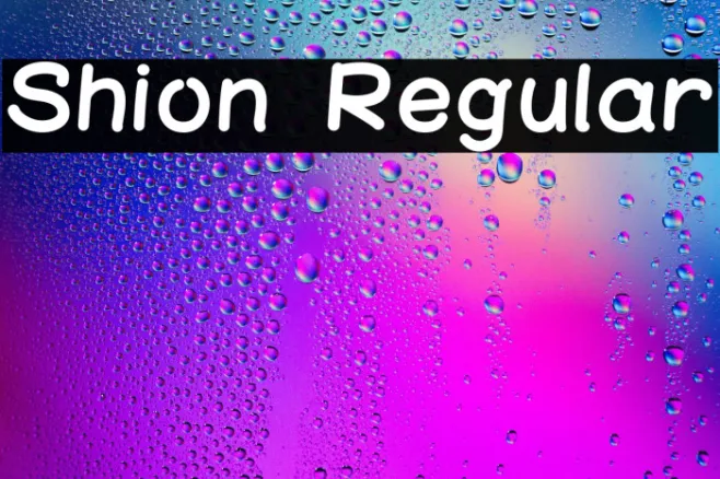 Shion Regular Font | Free Download (TTF/OTF) | FFonts.net