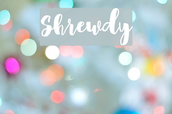 Shrewdy Font - FFonts.net