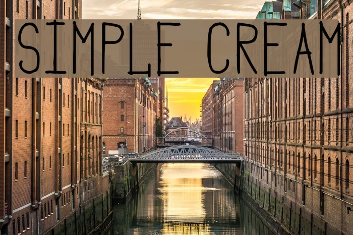 Simple Cream Font - FFonts.net