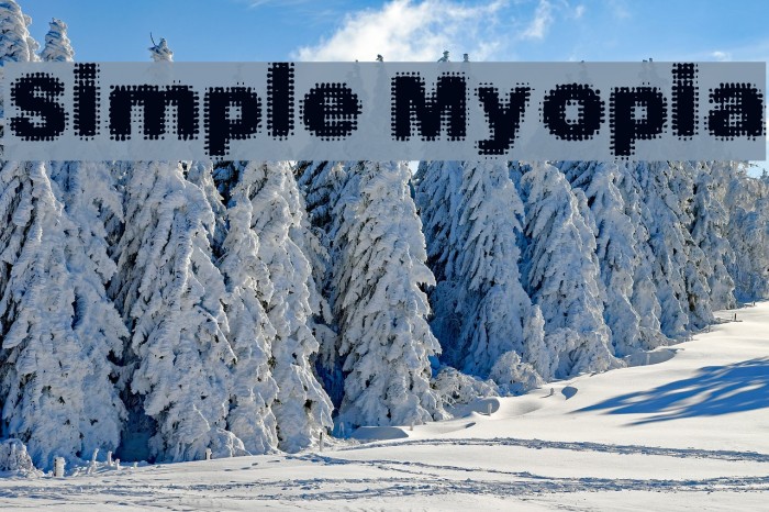 Simple Myopia Font - FFonts.net