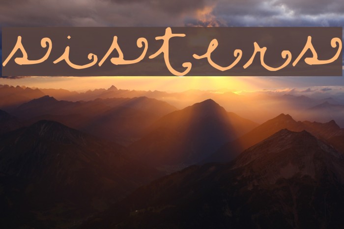 Sisters Font - FFonts.net