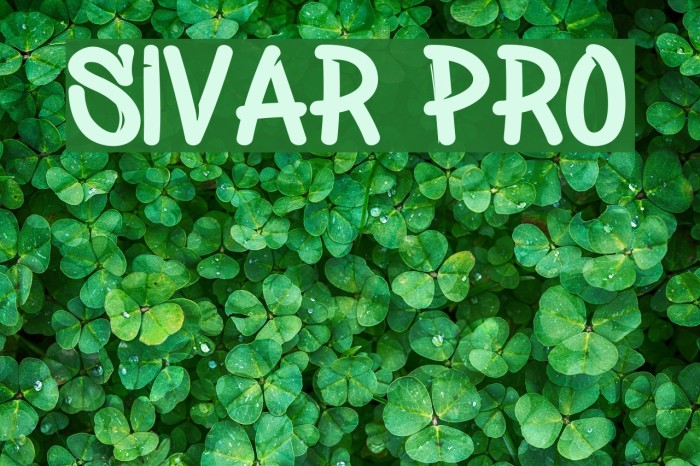 Sivar Pro Font - FFonts.net