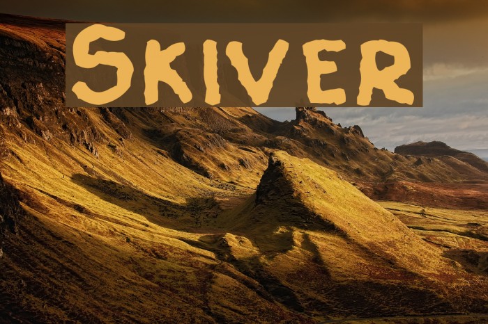 Skiver Font - FFonts.net