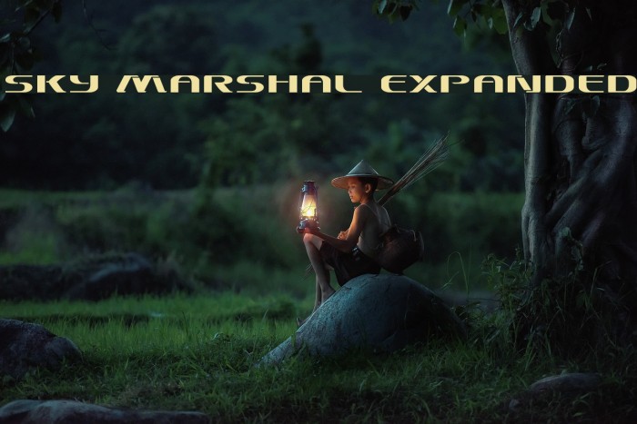 Sky Marshal Expanded Font - FFonts.net