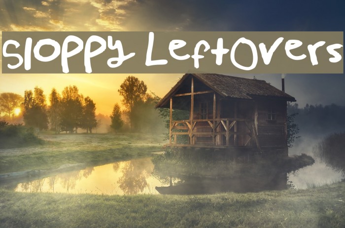 Sloppy LeftOvers Font - FFonts.net