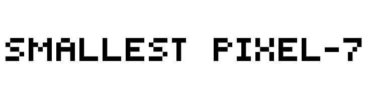 Smallest Pixel 7 Font FFonts smallest-pixel-7-font-ffonts
