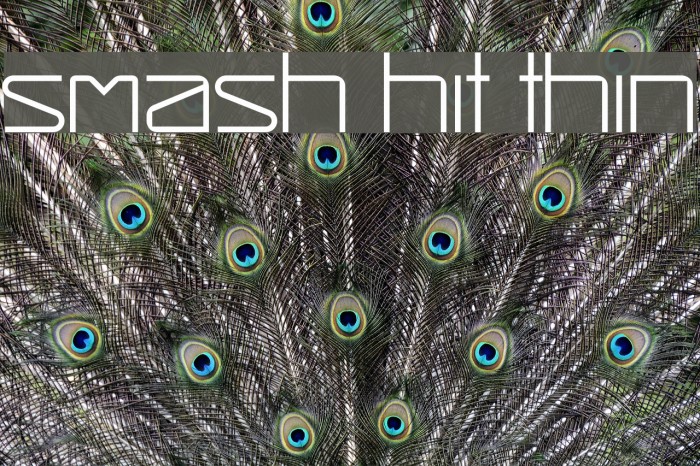 Smash Hit Thin Font - FFonts.net