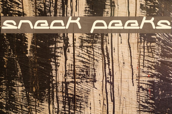sneak peeks Font - FFonts.net