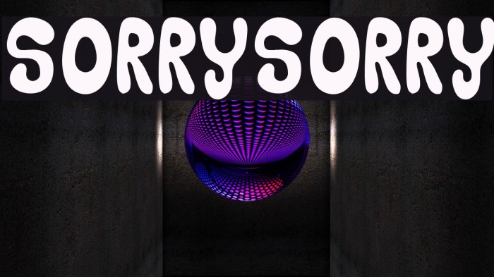 SORRY_SORRY Font - FFonts.net