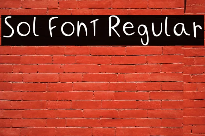 Sol Font Regular Font | Free Download (TTF/OTF) | FFonts.net