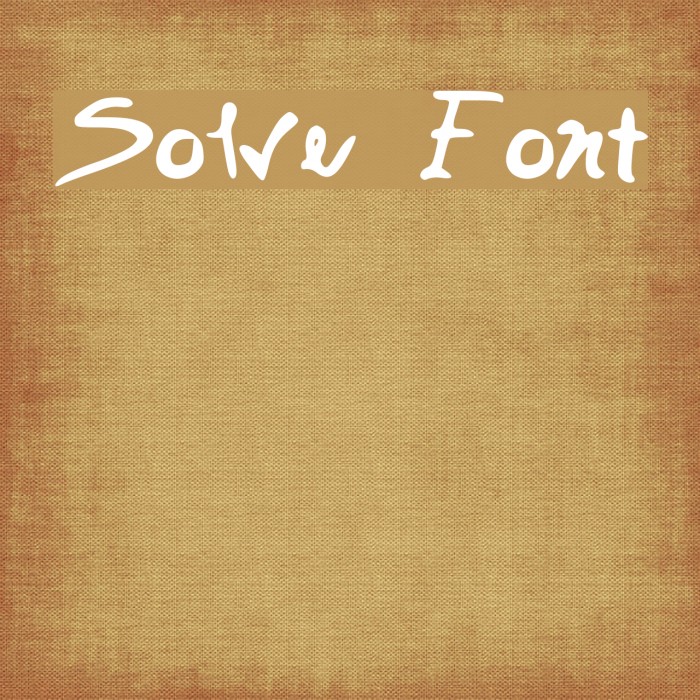 Solve Font - FFonts.net