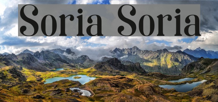 Soria Soria Font - FFonts.net