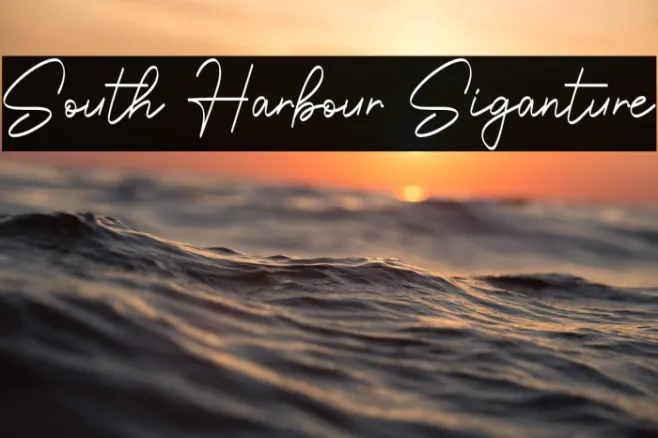 South Harbour Siganture Font | Free Download (TTF/OTF) | FFo